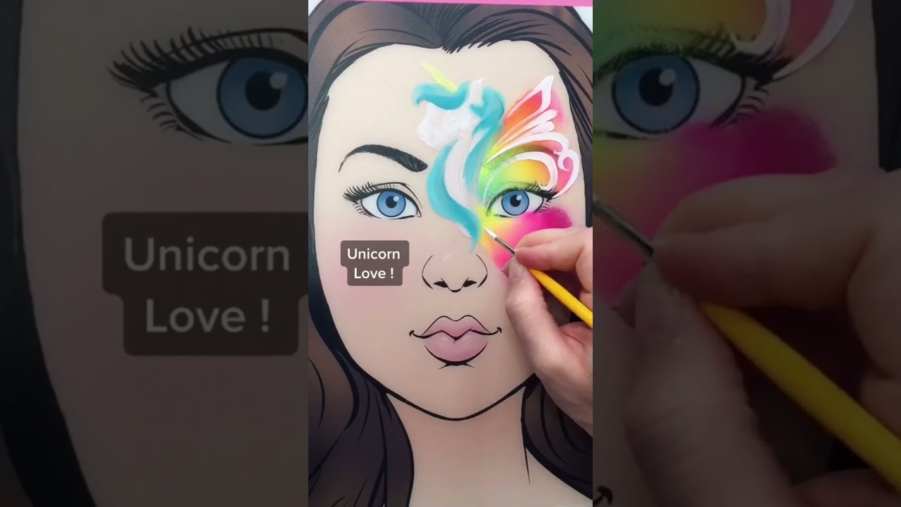 Unicorn Face Paint Tutorial by lodieup