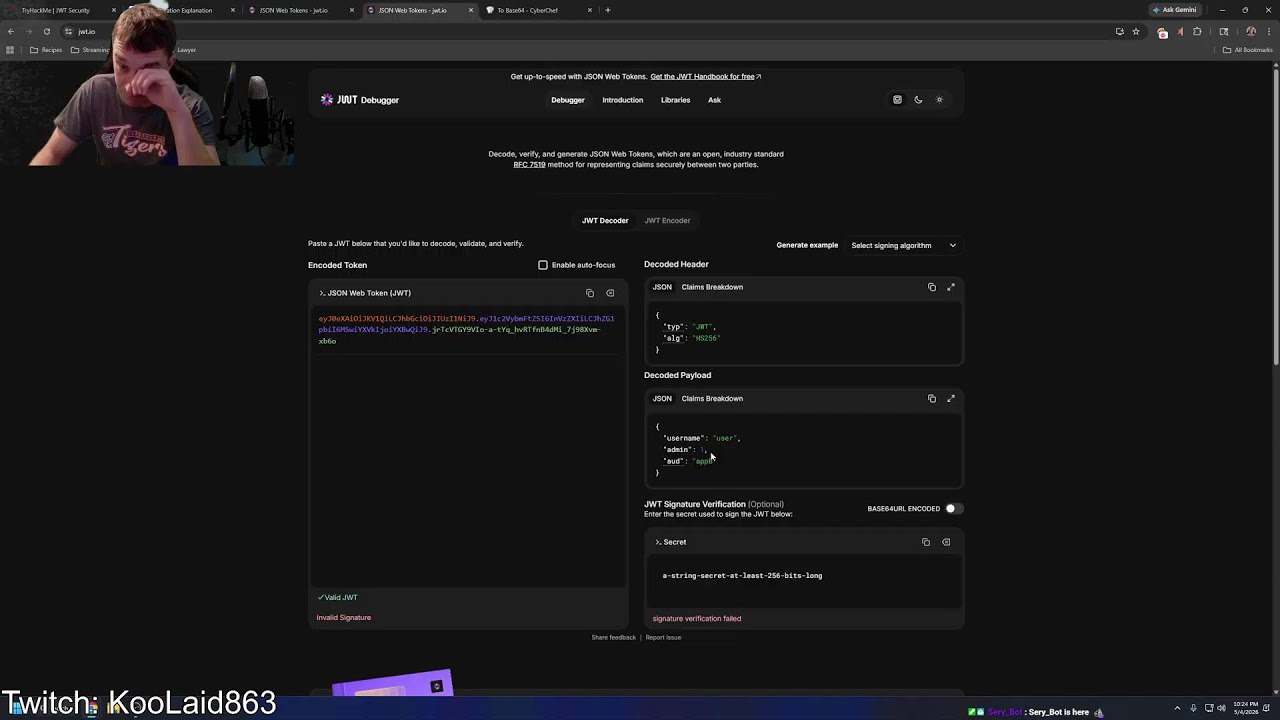 Learn Cyber Security w/ Me! (JWT Security) - TryHackMe!