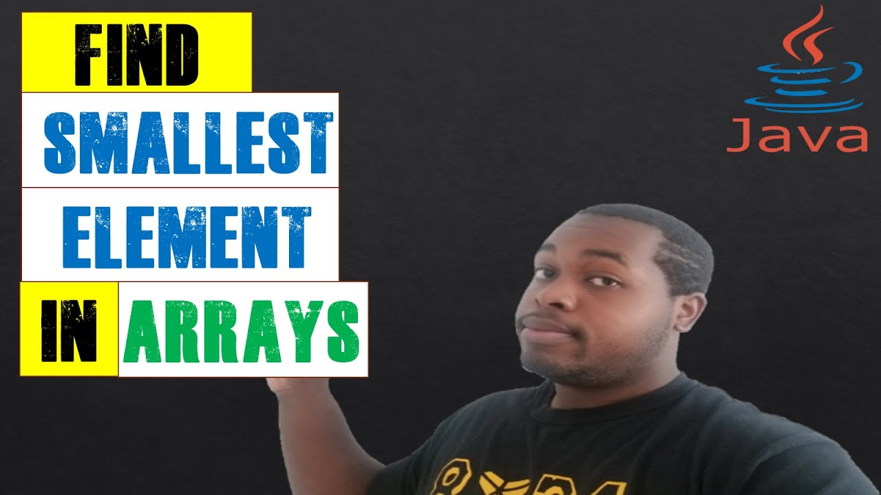 Find Smallest Element in Arrays (Java) | Coding With Tre'