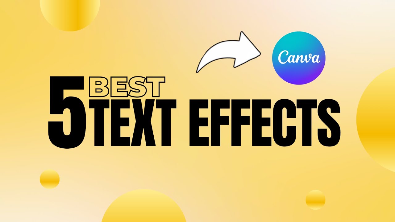 5 Canva Text Effects You Need to Know  l  Canva Tutorial