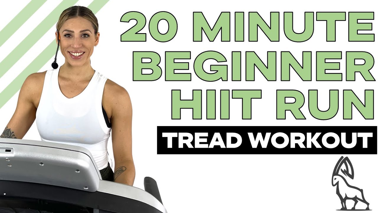 20 MIN BEGINNER HIIT | Treadmill Follow Along!
