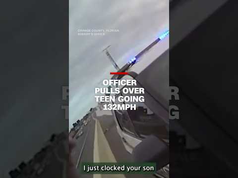Officer pulls over teen going 132 mph