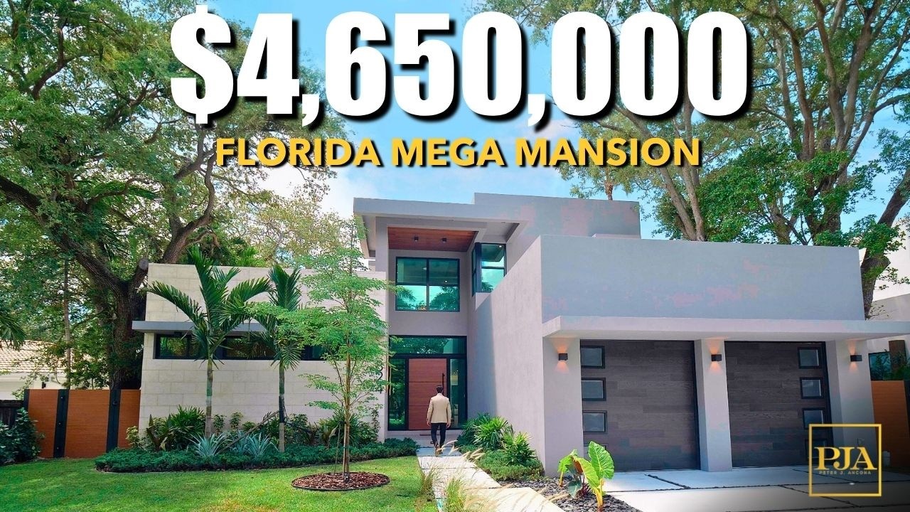 Inside a $4,650,000 MIAMI MANSION | Biscayne Park | Peter J Ancona
