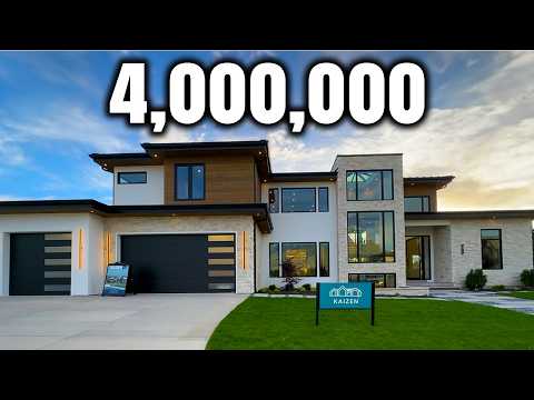 Full Tour | Kaizen Custom Homes | Creekside Modern | 4,000,000 | 2024 Utah Valley Parade of Homes