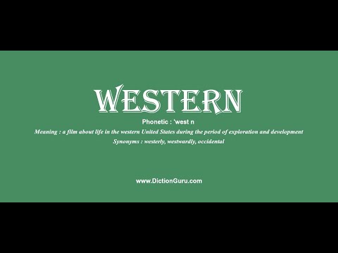 western: How to pronounce western with Phonetic and Examples