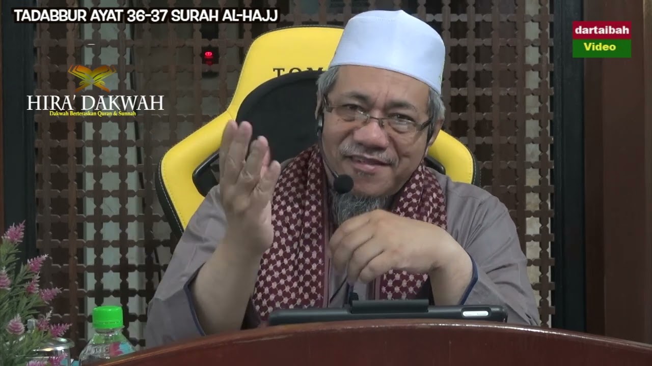 AAM 1444H Tadabbur Surah al Hajj ayat 36 37 Hukum melakukan Ibadah