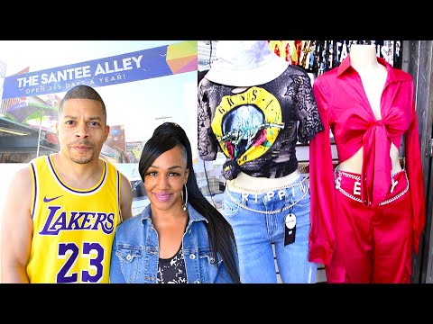Inside the Los Angeles Fashion District Santee Alley (Amazing finds)