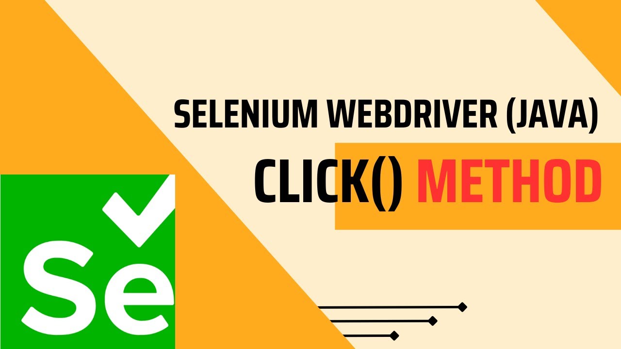 Selenium click method in Java | FullStackSDET