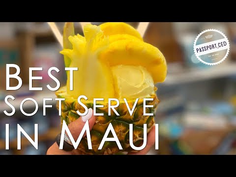 Maui Gold Soft Serve from Maui Pineapple Store in Lahaina