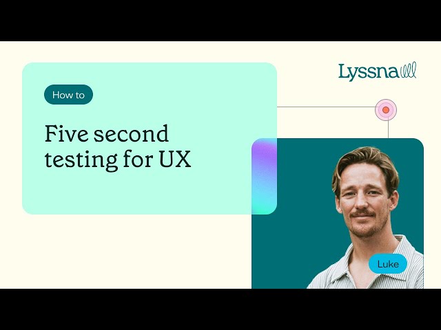 Five second testing guide | Lyssna