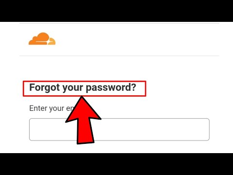 Forgot or Reset Password cloudflare Within Few Minutes