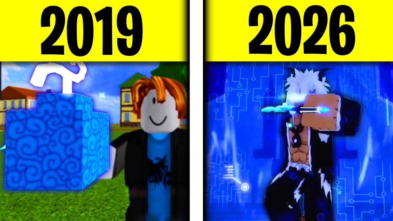 Evolution of Roblox Blox Fruits - 2019 to 2026