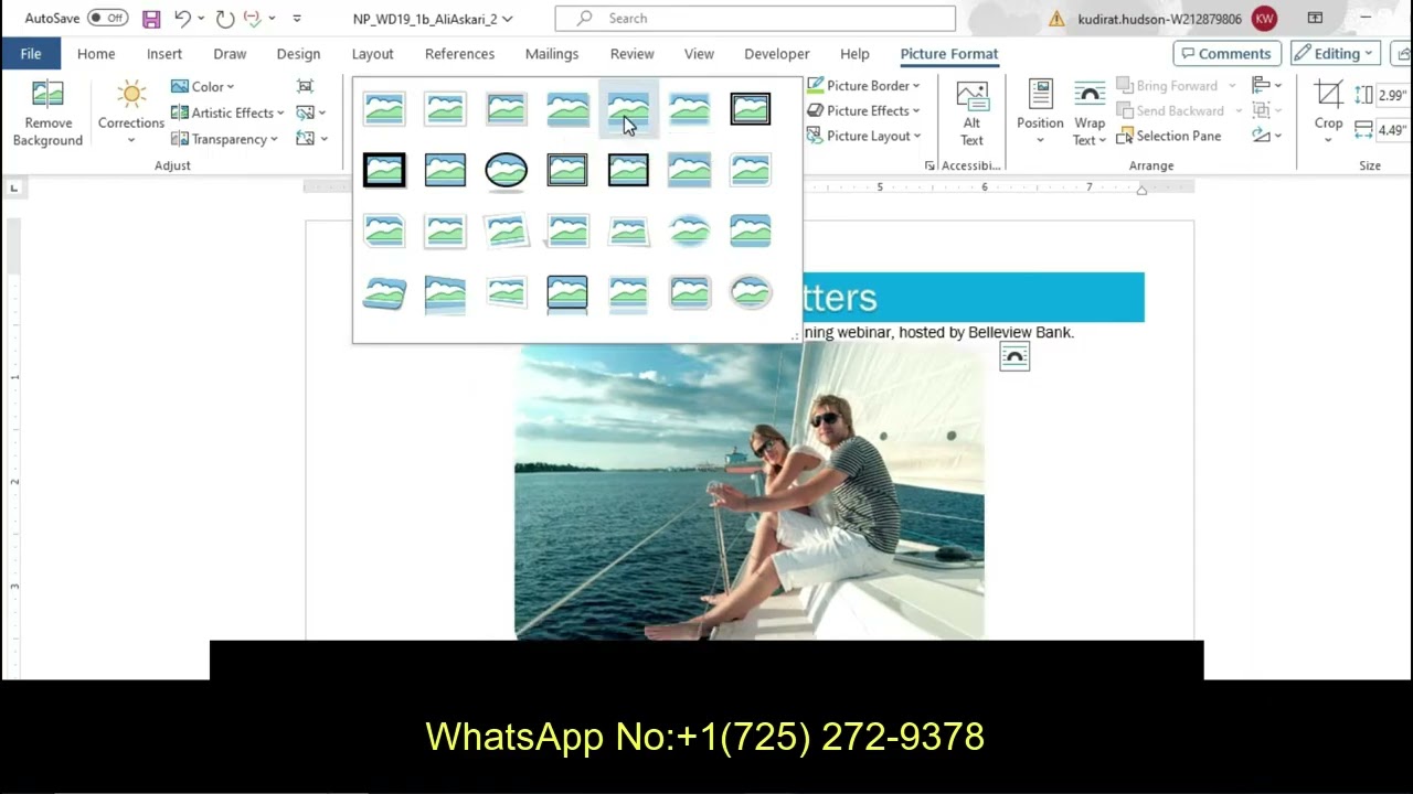 New Perspectives Word 2019 | Module 1: SAM Project 1b Belleview Bank