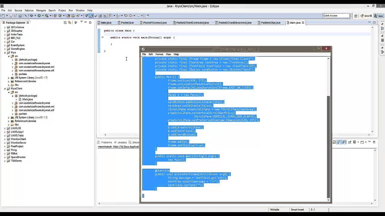 Java Networking - 3 - Chat Server & Client