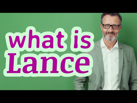 Lance | Meaning of lance