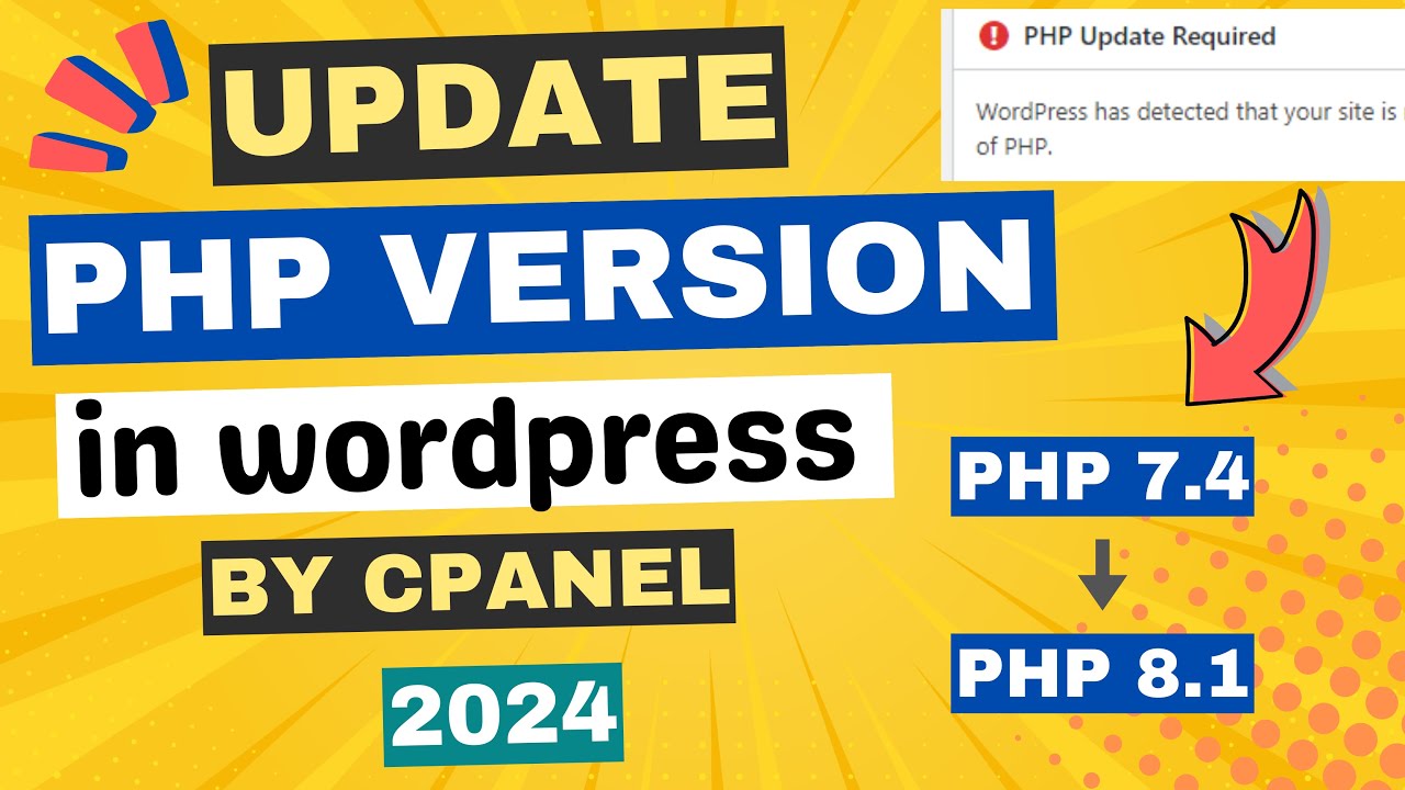 How to Update PHP Version in WordPress 2025 [ Within 2 Minute - cPanel Method ]