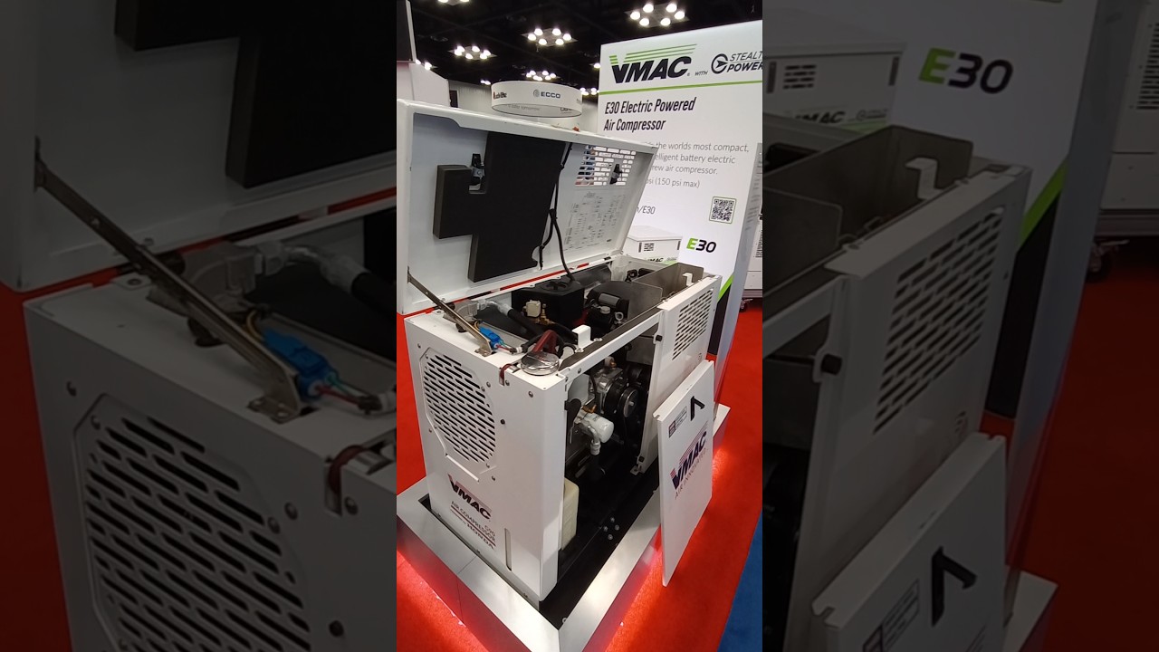 VMAC highlights its G90 gas-driven air compressor at #worktruckweek #trucking