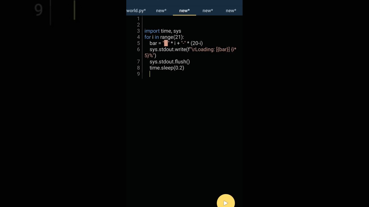 Python Loading Bar Animation in 10 Seconds 🔥