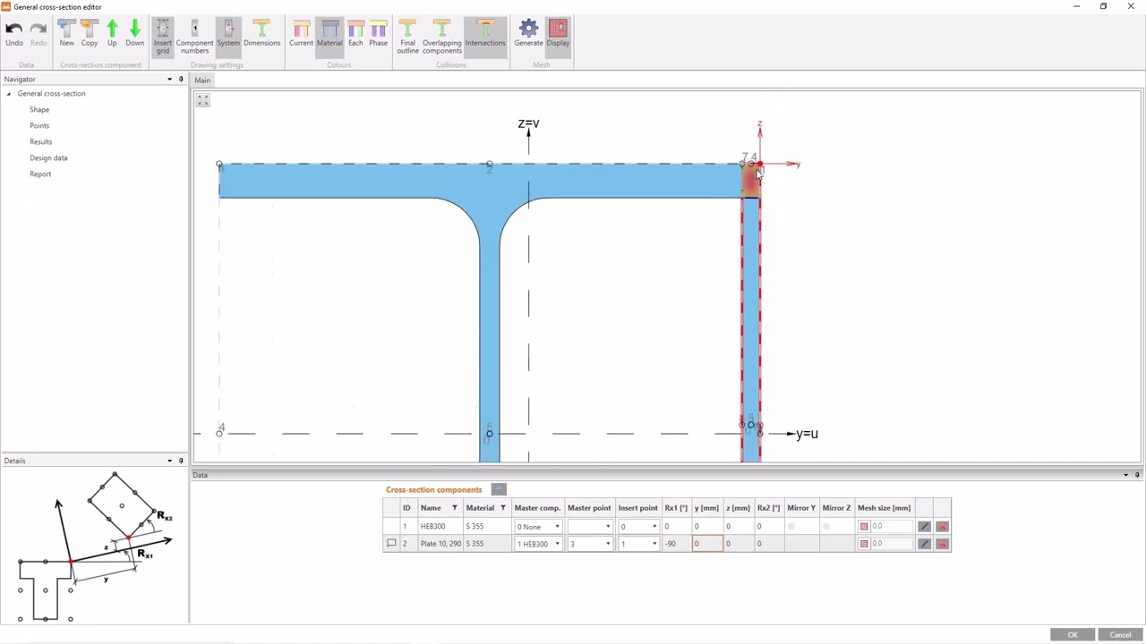 Cross Section Generator