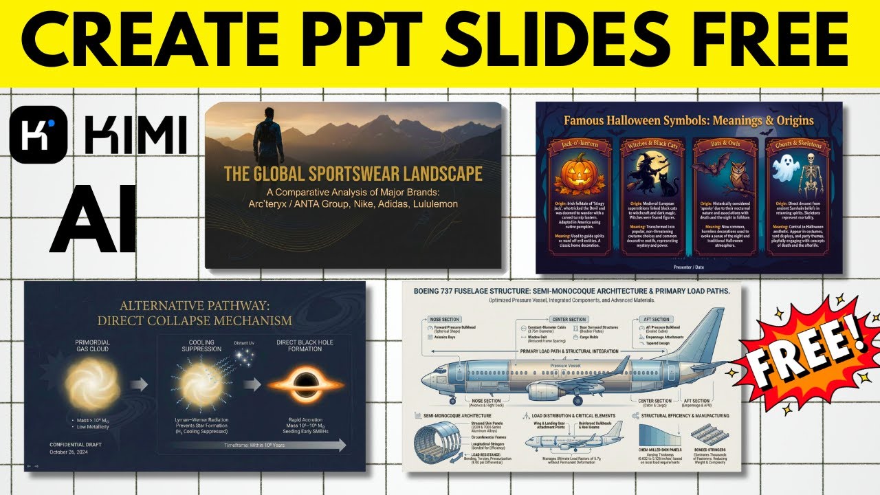 Create PROFESSIONAL PPT Slides with Kimi AI Nano Banana Pro for FREE!