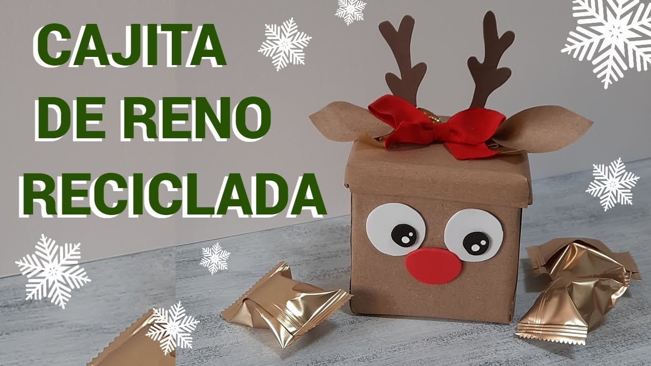 Reindeer box for Christmas gifts | cardboard recycling