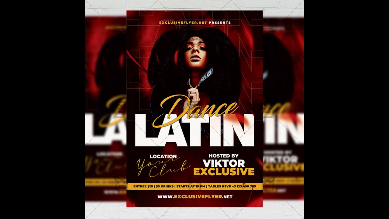 Latin Dance - Flyer PSD Template