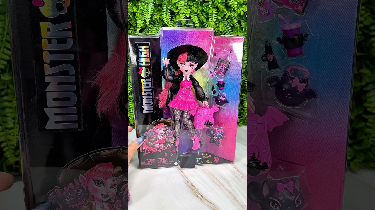 Monster High Draculaura Fashion 💗 ASMR videos [no talking] #asmrsounds #dollcollector  #toysreview