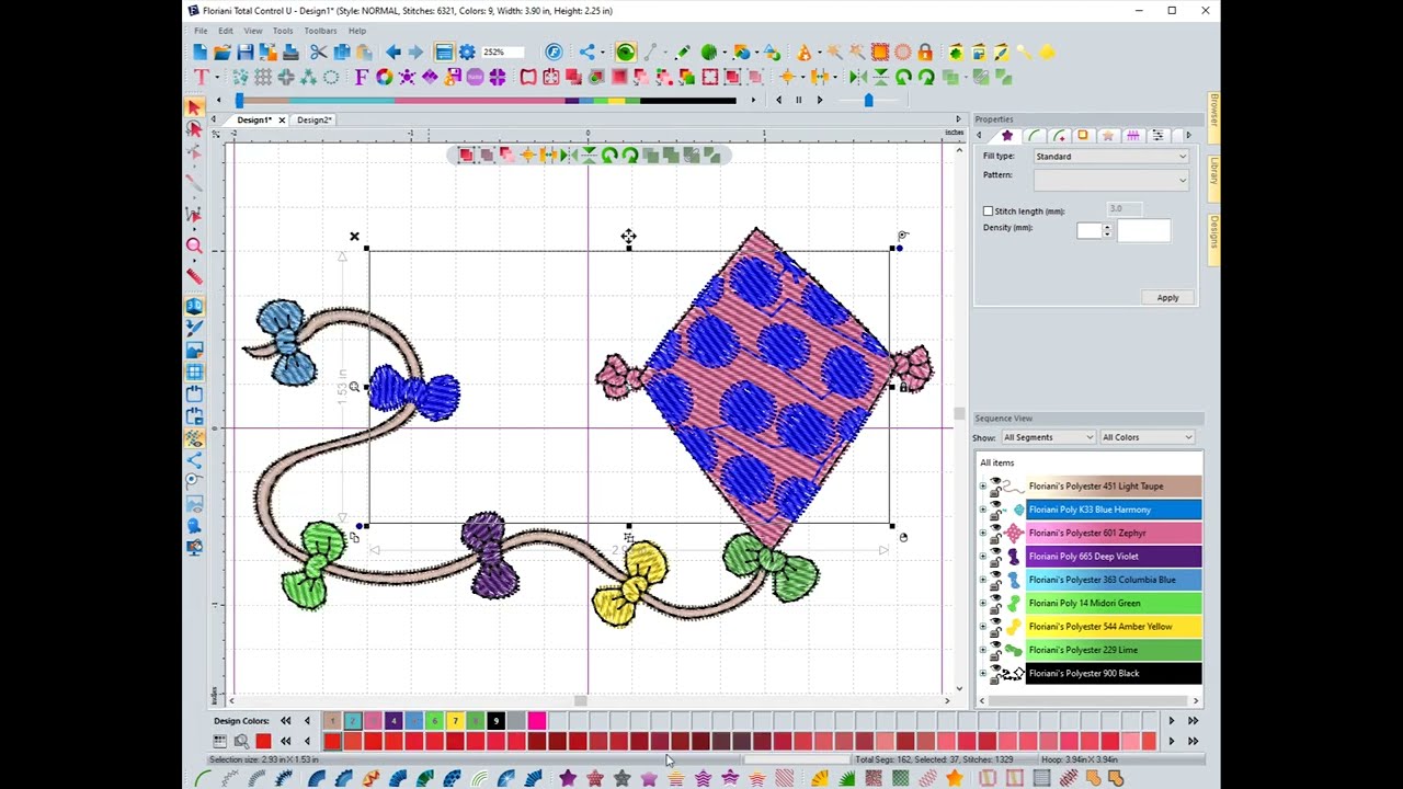 Working With Colors | Floriani Total Control U