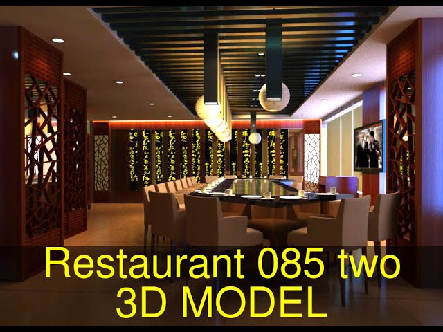 Restaurant 085 Two 3D Model - FlatPyramid