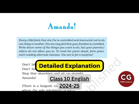 Amanda Class 10 English | Complete Explanation & Must-Know Questions