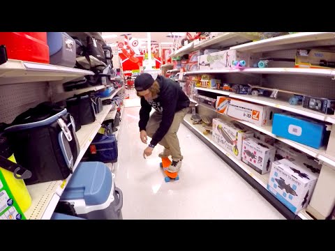 SKATEBOARDING IN TARGET!