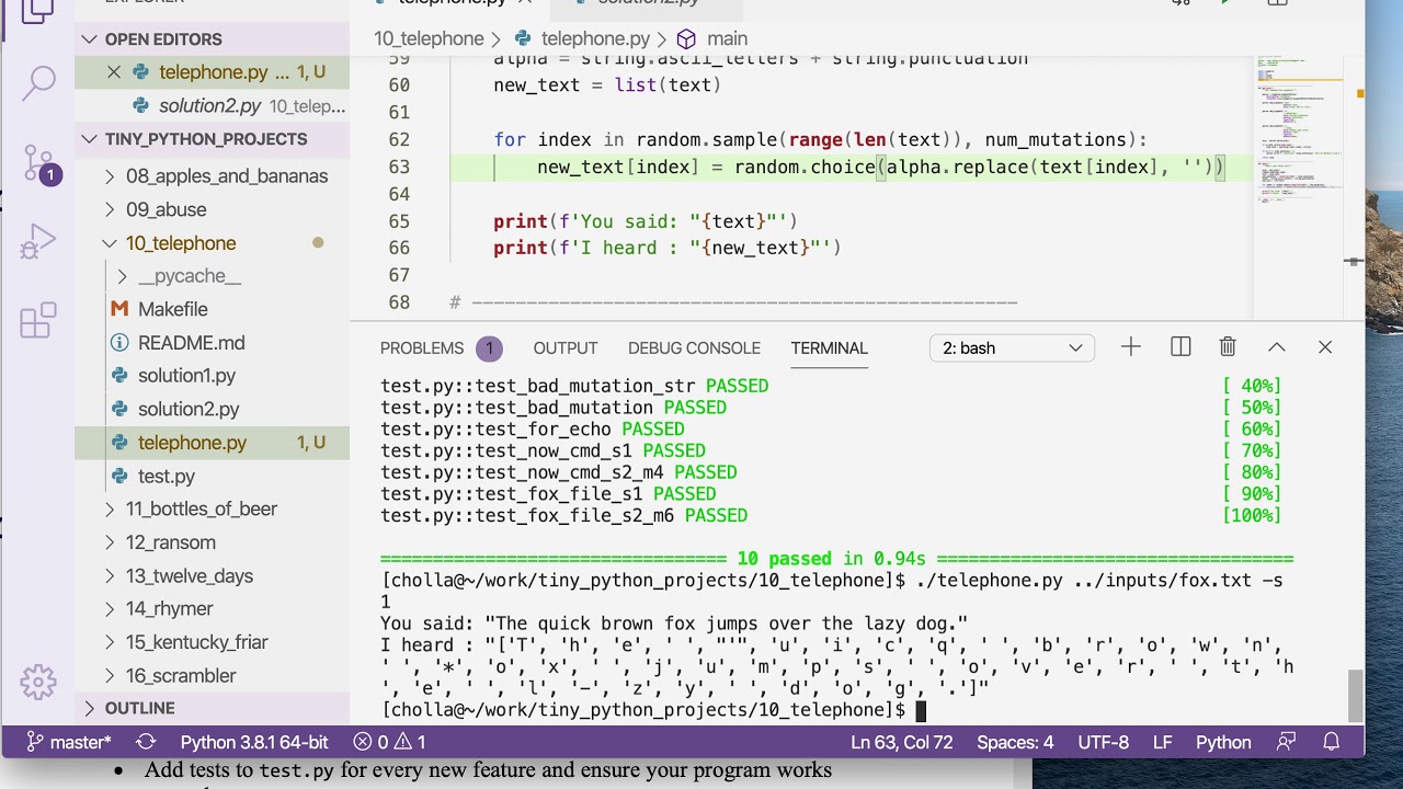 Tiny Python Projects: Ch 10 Pt 8 (Solution 2)