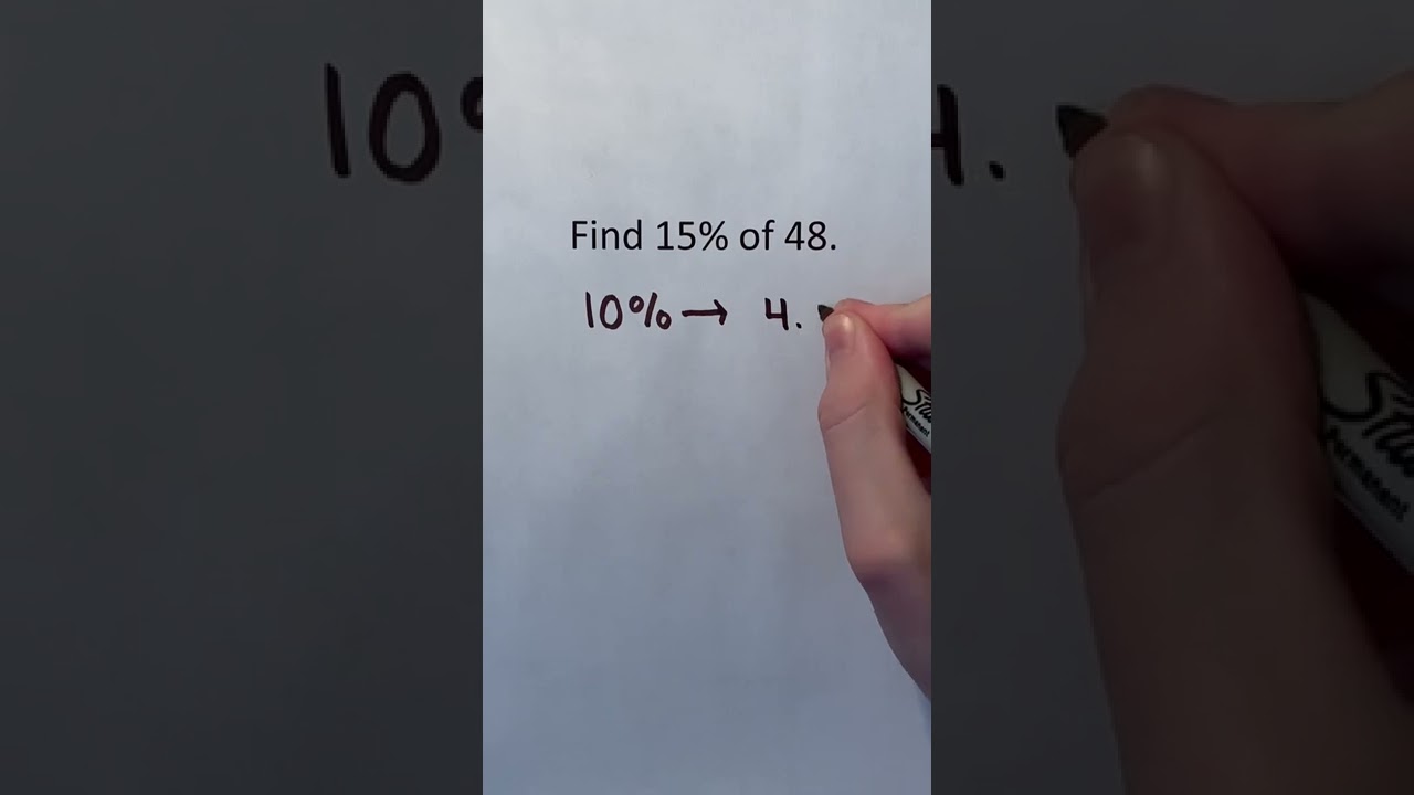 Here’s a Percent Hack That You NEED To Know #Shorts #math #maths #mathematics #hack #trick