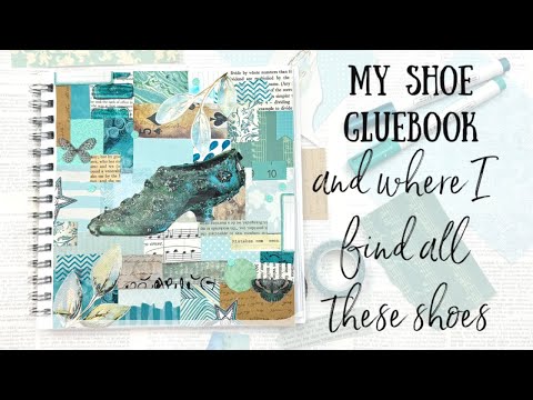 Gluebooking | Turquoise & Neutrals | and where I find all the shoe images I use.