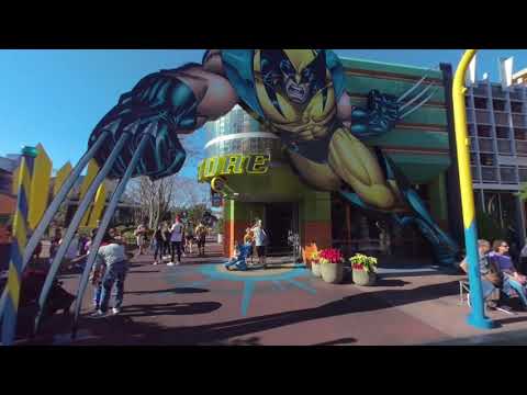 3D Marvel Super Hero Island Tour | Universal Studios Orlando (VR180)