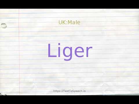 How to pronounce liger