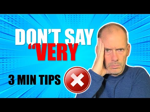 Better Vocabulary - Avoid The Word "Very" - Duolingo English Test (3 Minutes)
