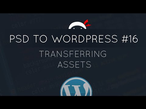 Learn PSD to WordPress Tutorial 16 Transferring Assets - Mind Luster