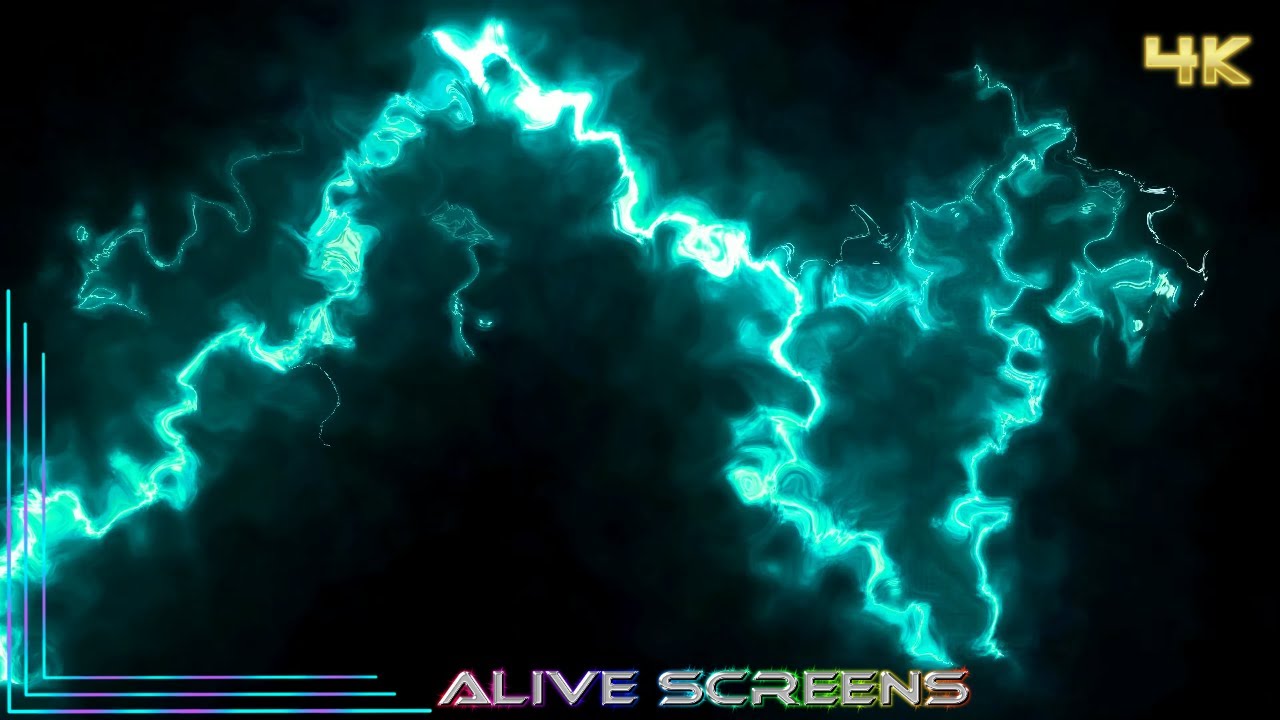 Thunder Storm 4K – Intense Blue Lightning Visuals | Ambient TV Screensaver (No Distractions)