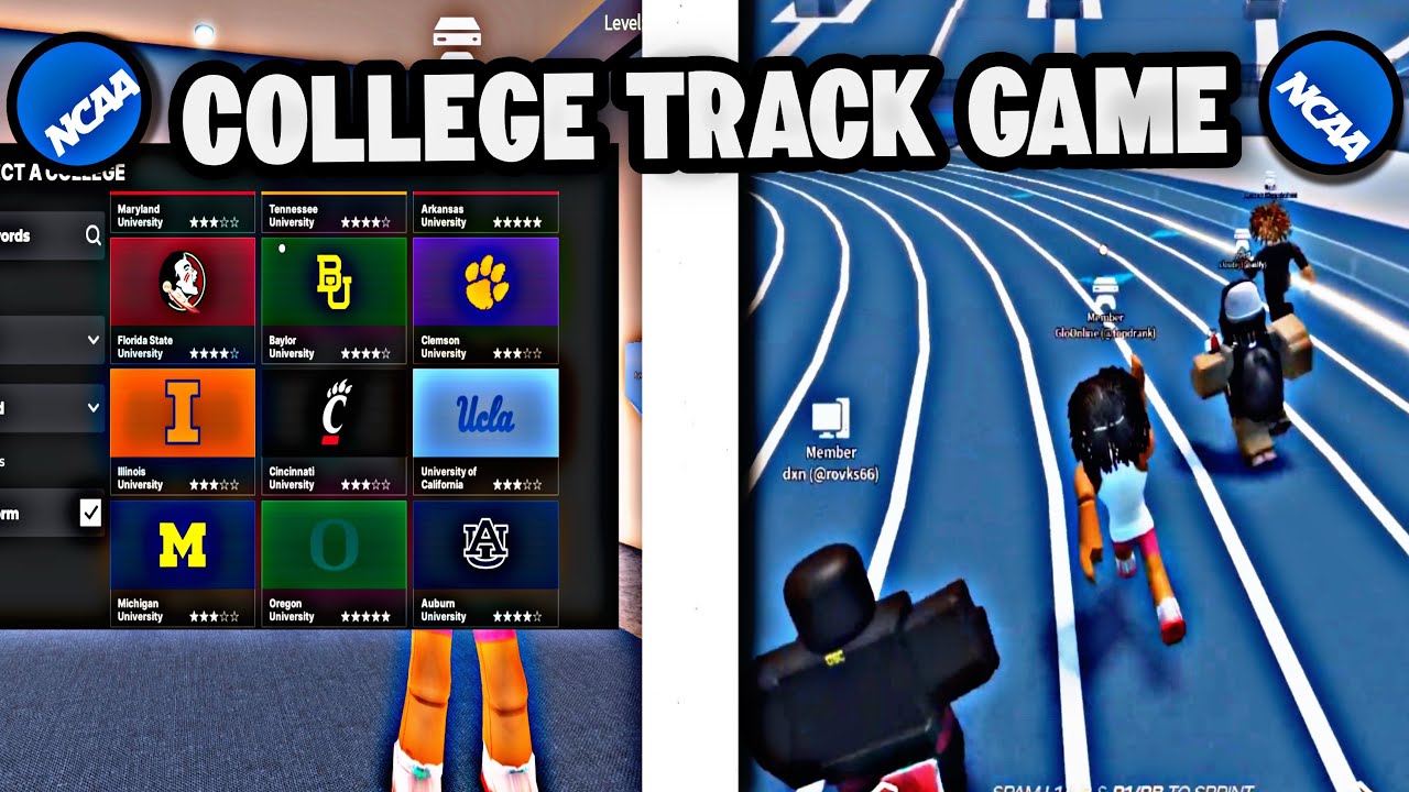 THIS BRAND NEW D1 TRACK GAME ON ROBLOX IS INCREDIBLE! | Roblox College Track & Field!