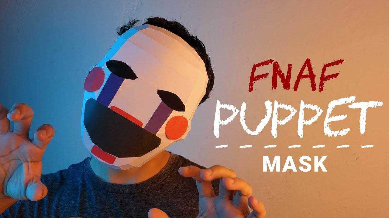 How to make a Puppet Mask using Paper - DIY FNAF Mask