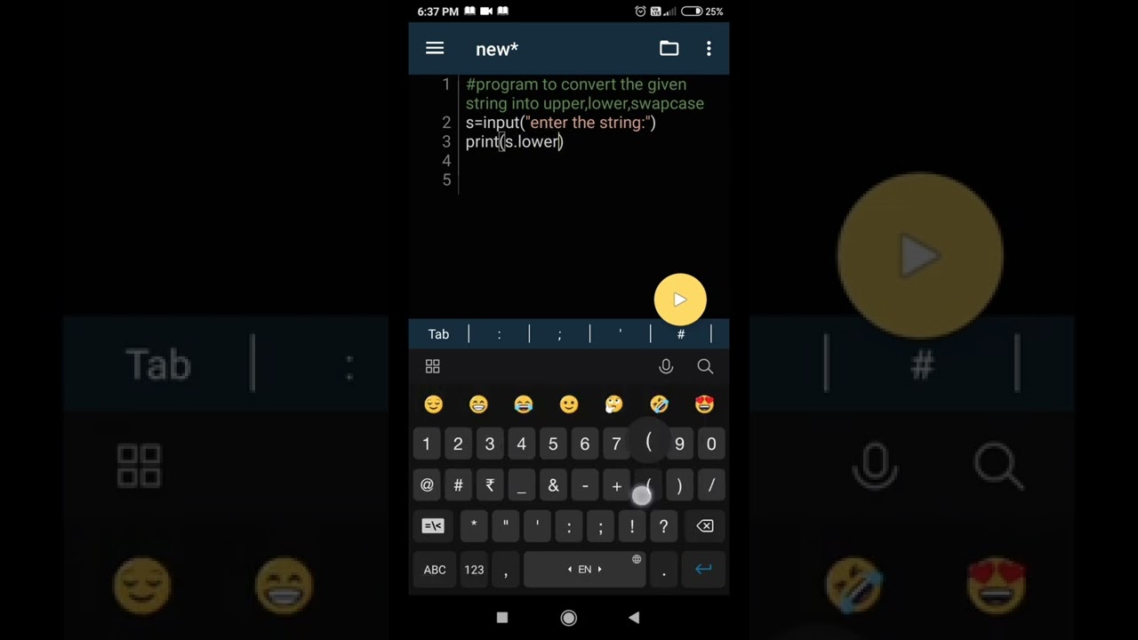 upper, lower, swapcase function in python #shorts #coding #programming #python