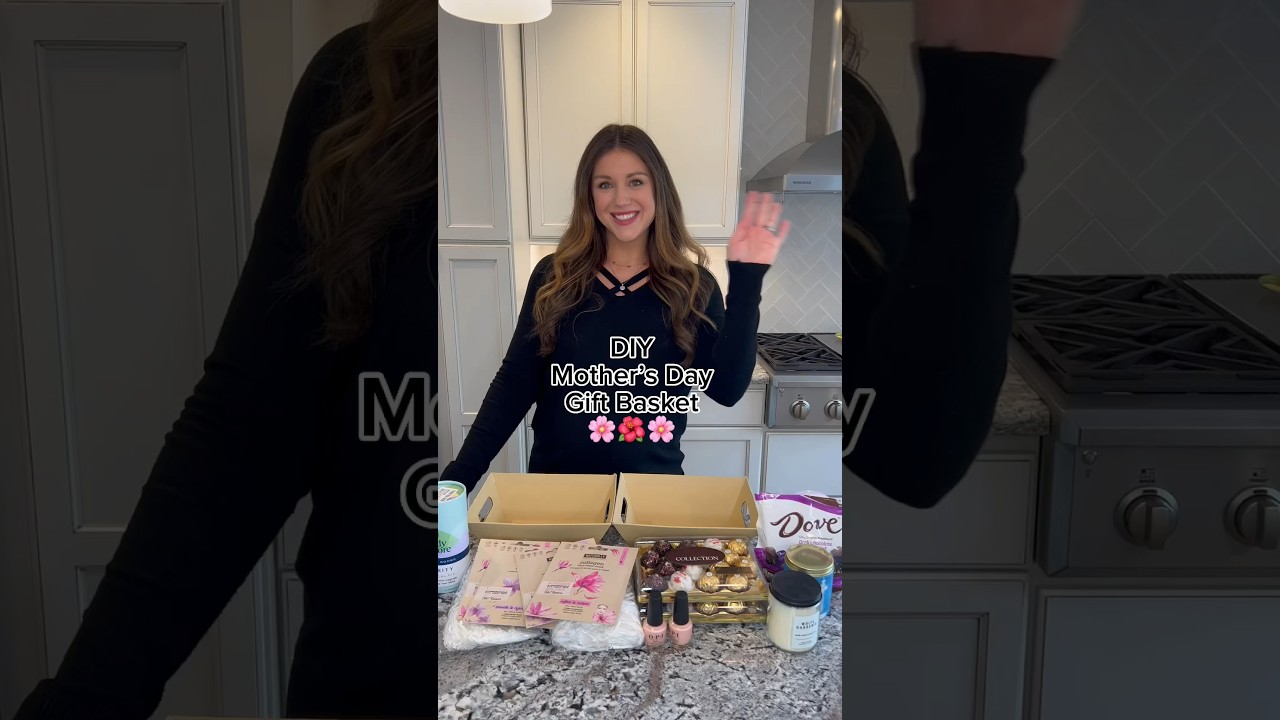 DIY Mother’s Day Gift Basket 🧺🌸 #giftbasketideas #giftbaskets #mothersdaygift #mothersdaygiftsdiy