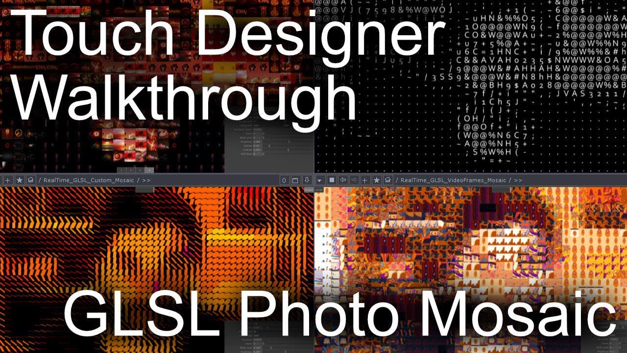 GLSL Photo Mosaic - Shared .tox Components - TouchDesigner forum
