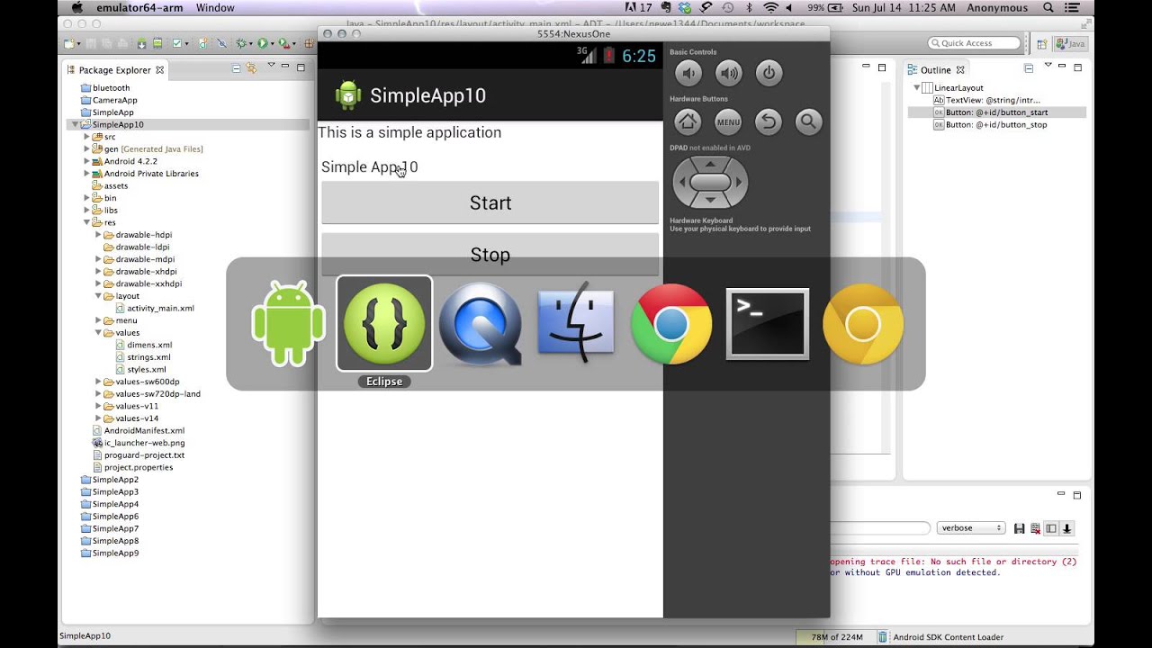 Android 101 - Simple Application with Two Buttons