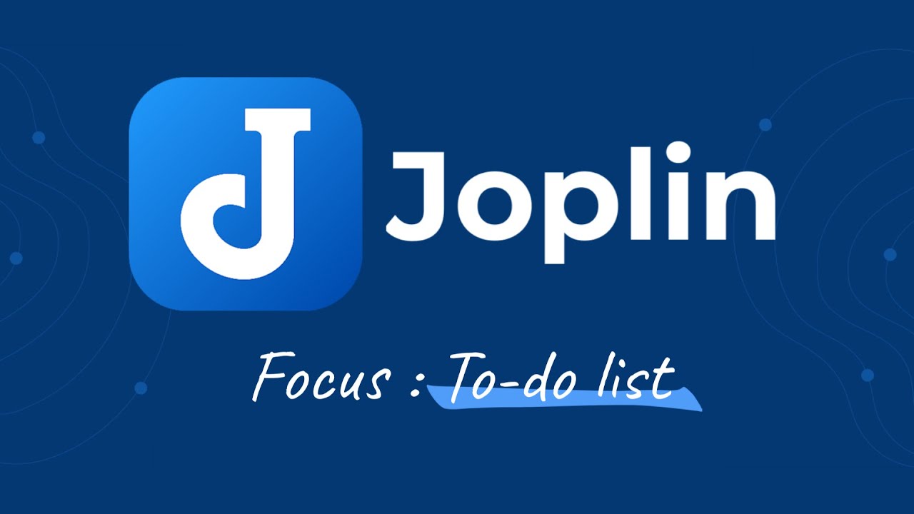 Focus : To-do list - Joplin