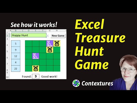Excel Treasure Hunt Game Demo - Formulas, Formatting, Fun!