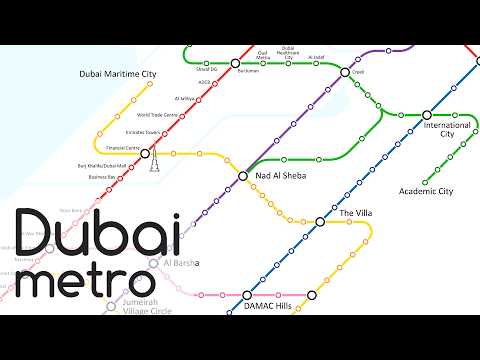Dubai Metro Evolution. Animation