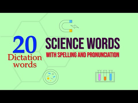 Science words spelling and pronunciation-9 | Science words for kids | Kids Channel