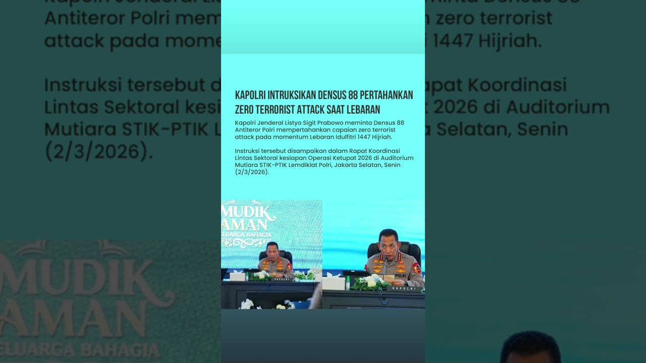 Siap PAK Kapolri! Lebaran 2026 harus aman #publikmemantau #polri #kapolri #listyosigitprabowo #fyp